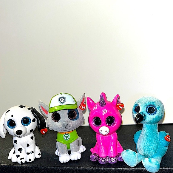 TY & SPIN MASTER | Other | Ty Mini Beanie Boos Action Figures Paw ...